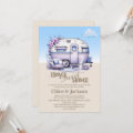 Purple Caravan Funny Housewarming Party Invitation | Zazzle
