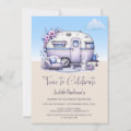 Purple Caravan Retirement Party Invitation | Zazzle