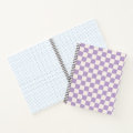 Purple Check, Checkerboard Pattern, Checkered Notebook | Zazzle