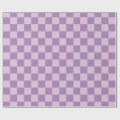 Purple Checked Pattern Wrapping Paper | Zazzle