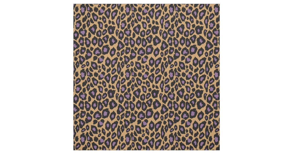 Purple Cheetah Pattern Fabric | Zazzle