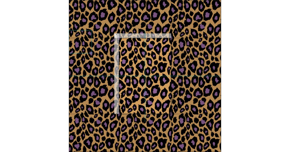 Purple Cheetah Pattern Fabric | Zazzle