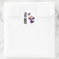 Purple CHEMO GRAD 1 (Pancreatic Cancer) Classic Round Sticker | Zazzle