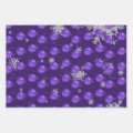 Purple Christmas Ornaments Wrapping Paper Sheets | Zazzle