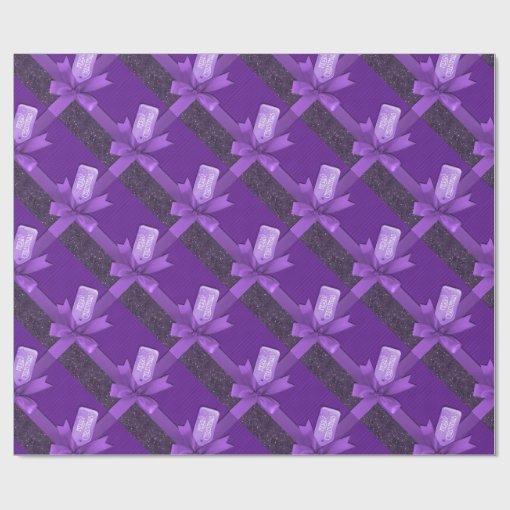 Purple Christmas Package Wrapping Paper | Zazzle