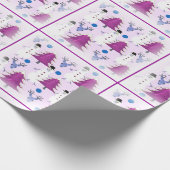 Purple Christmas Wrapping Paper | Zazzle