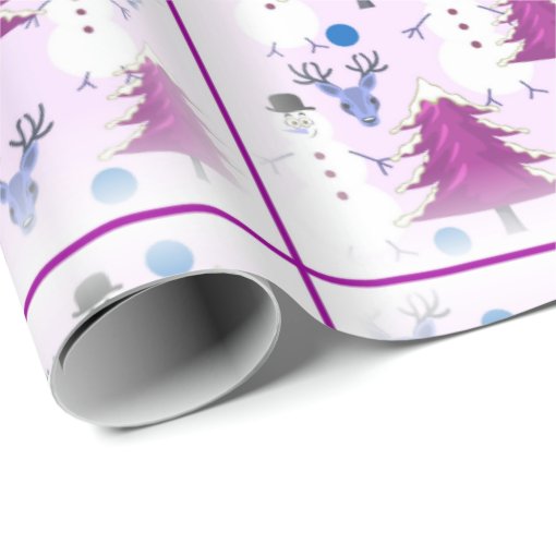 Purple Christmas Wrapping Paper | Zazzle