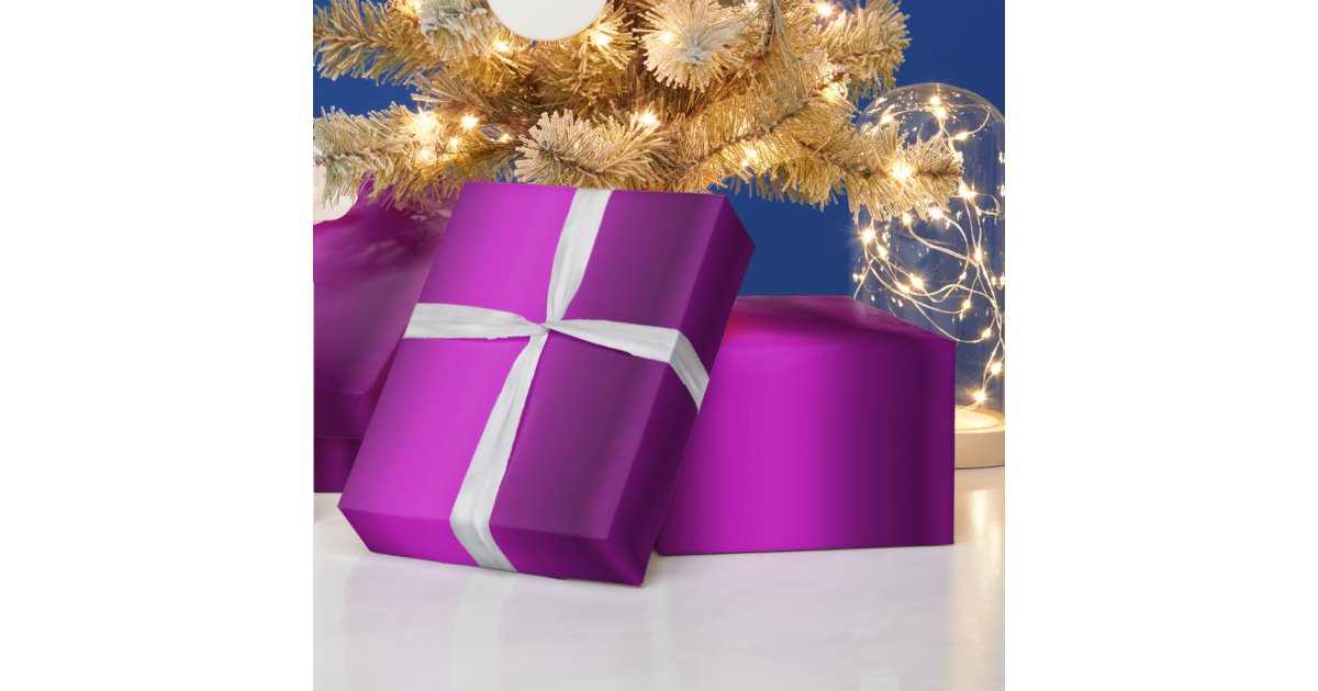 Purple Christmas Wrapping Paper | Zazzle