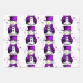 Purple Christmas Wrapping Paper Sheets | Zazzle