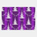 Purple Christmas Wrapping Paper Sheets | Zazzle
