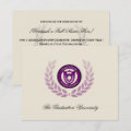 Purple College University Graduation Announcements | Zazzle