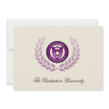 Purple College University Graduation Announcements | Zazzle