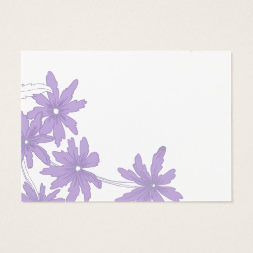 Purple Daisies Wedding Charity Favor Card | Zazzle