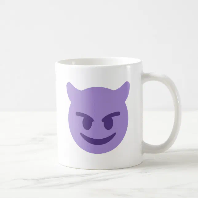 Purple Devil Emoji Coffee Mug | Zazzle