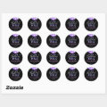 Purple Disco In Her Birthday Era Party Classic Round Sticker | Zazzle