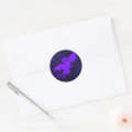 Purple Dragon Classic Round Sticker | Zazzle
