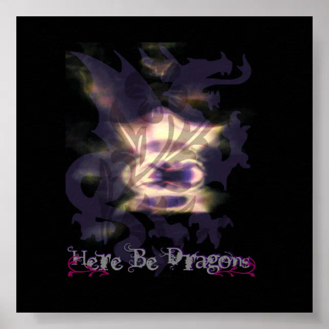 Purple Dragon Poster | Zazzle