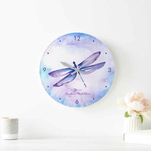 Purple Dragonfly Clocks and Unique Home Gifts | Zazzle