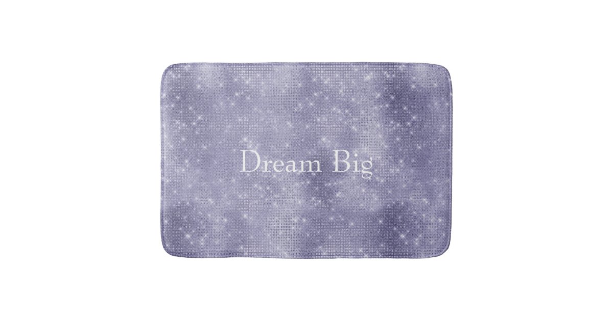 Purple Dream Sparkle Bath Mat | Zazzle