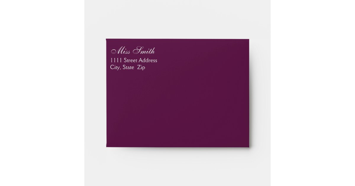 Purple Envelope For 3.5X5 Card | Zazzle