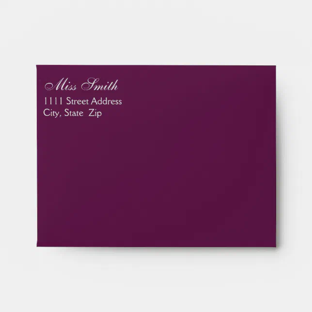 Purple Envelope For 3.5X5 Card | Zazzle