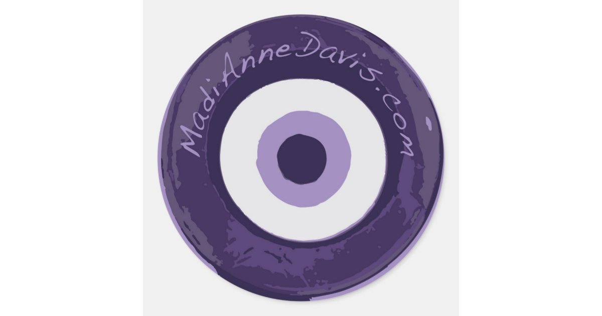 Purple Evil Eye Sticker | Zazzle