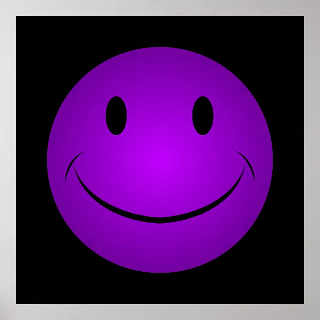 Purple Face Poster | Zazzle