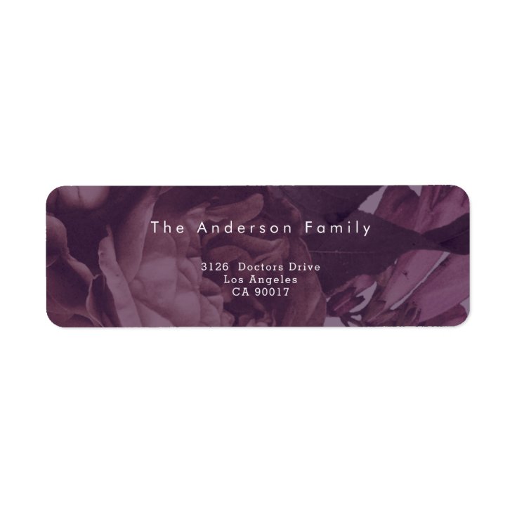 Purple fantasy Wedding Label | Zazzle