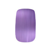 Purple Faux Brushed Metal Minx Nail Art | Zazzle