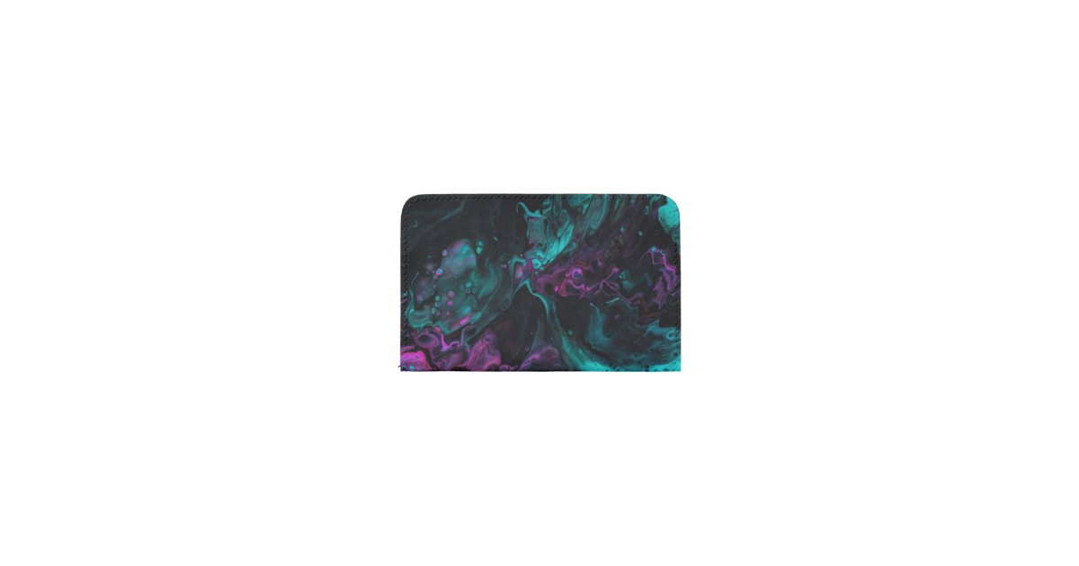 Purple Fire Card Wallet | Zazzle