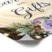 Purple Floral Enchanted Forest Cards & Gifts Poster | Zazzle