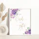 Purple floral gold Cards and gifts Poster | Zazzle