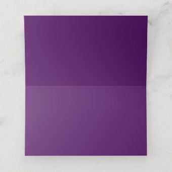 Purple Floral Gold Geometric Table Place Card | Zazzle