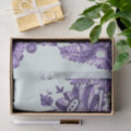 Purple Floral Lace Pattern Tissue Paper | Zazzle
