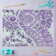 Purple Floral Lace Pattern Tissue Paper | Zazzle
