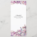 Purple Floral Lavender Afternoon Tea Party Menu | Zazzle