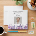 Purple Floral Seed Packet Memorial Funeral Envelope | Zazzle