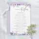 Purple Flower Would She Rather Bridal Shower Game | Zazzle