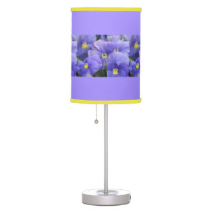 Purple Floral Table & Pendant Lamps | Zazzle