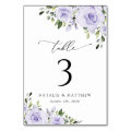 Purple Flowers, Lilac Flowers, Boho, Table Numbers | Zazzle