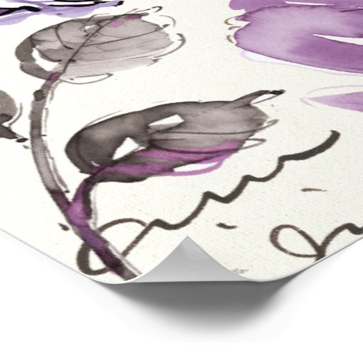 Purple Flowers Poster | Zazzle