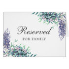 Reserved sign. Purple wedding. Floral table sign | Zazzle.com