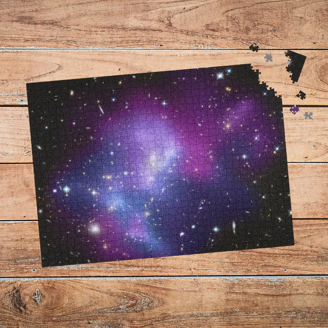 Purple Galaxy Celestial Space Photo Jigsaw Puzzle | Zazzle