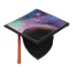Purple Galaxy with Planets Graduation Cap Topper | Zazzle