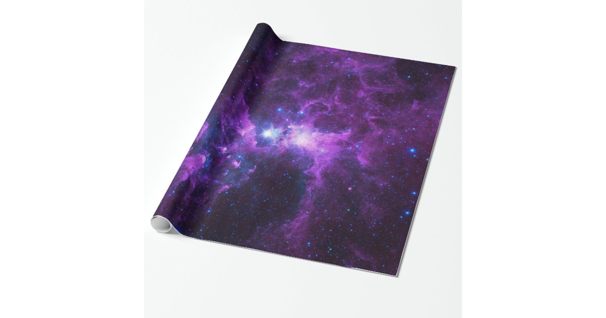 Purple Galaxy Wrapping Paper | Zazzle
