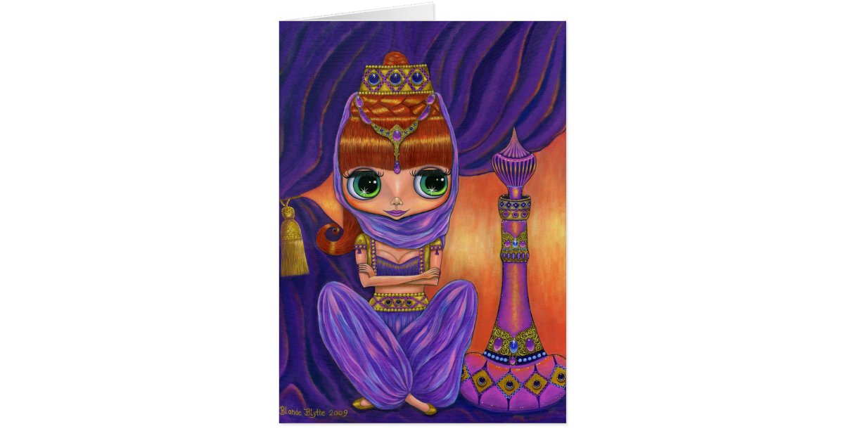 Purple Genie Card | Zazzle