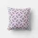Purple Geometric Pattern Outdoor Pillows | Zazzle