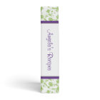 Purple Gerbera Daisy Green Damask Recipe Binder | Zazzle