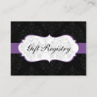 Fancy Flourishes Golden Wedding Gift Registry Card | Zazzle.com