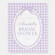 Purple Gingham Coquette Bow Bridal Shower Welcome Foam Board | Zazzle